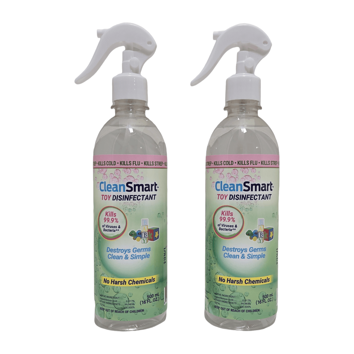 Toy Disinfectant Spray | 2 x 500ml | CleanSmart Canada