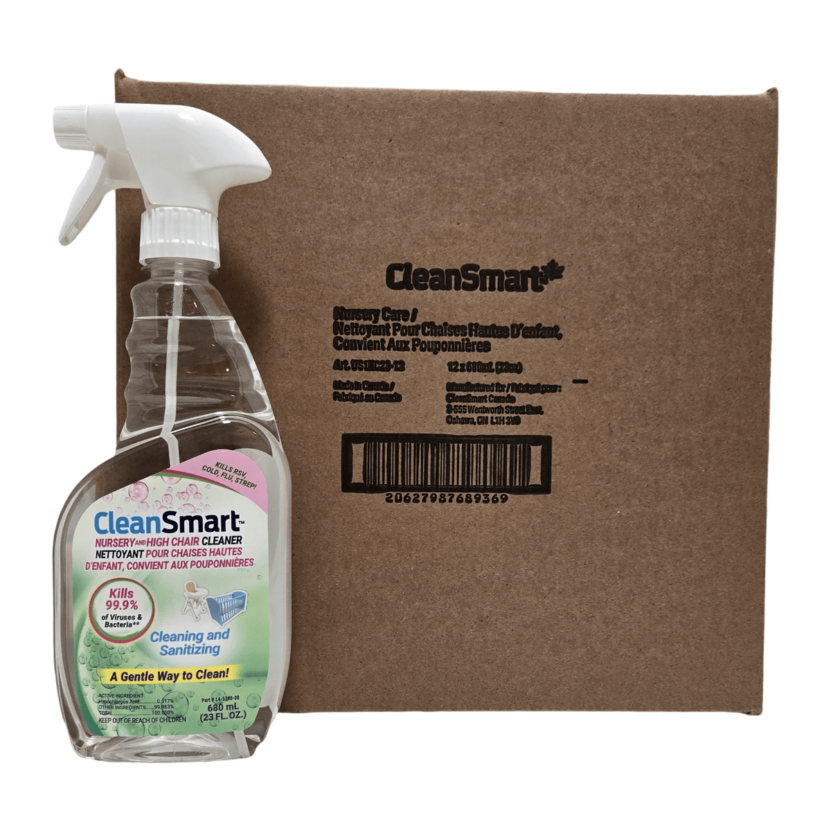 Nursery Care Spray | 12 x 680ml Case | CleanSmart Canada