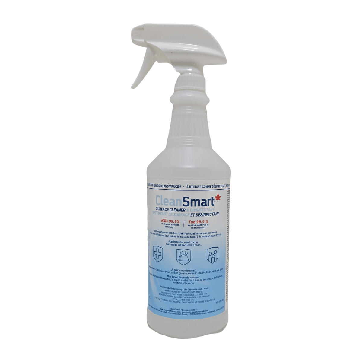 Hospital-Grade Surface Disinfectant 1L | Made in Canada | CleanSmart Canada