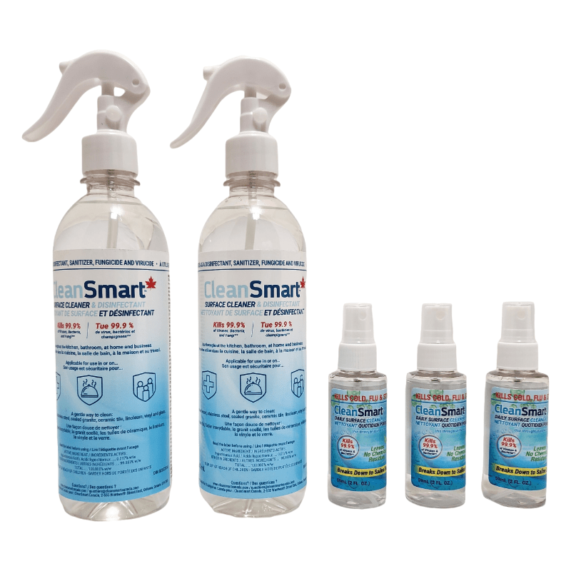 Surface Cleaner & Disinfectant Combo | CleanSmart HOCl Spray ...